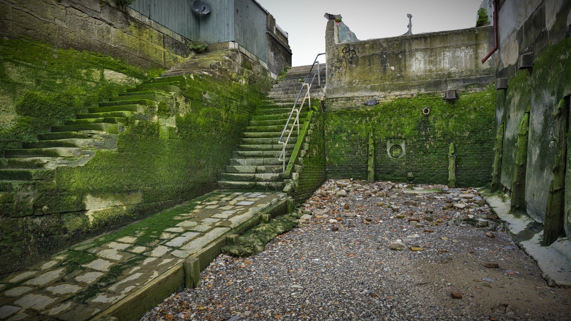 Old Wapping stairs photogrammetry scan - 3D model by Miguel Bandera ...