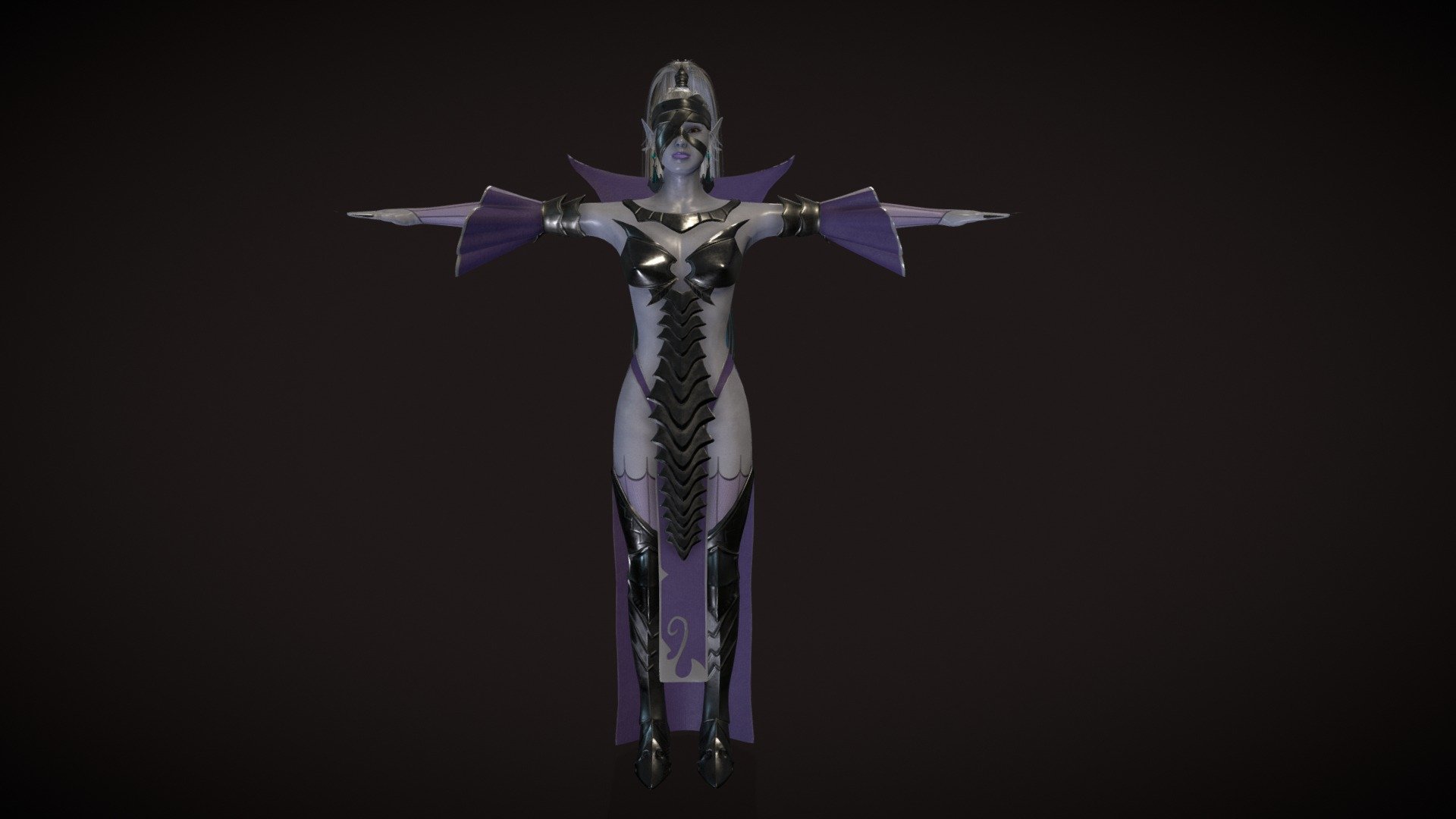 Character Creation Rae Raid Shadow T-Pose - 3D model by Mizuchix ...