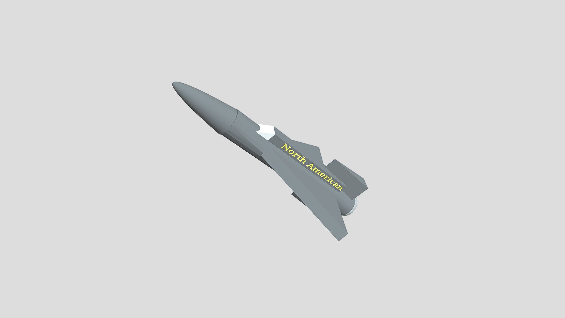 Low-poly North American X-15 - 3D model by Johnathan Ivanov (@krinkus ...