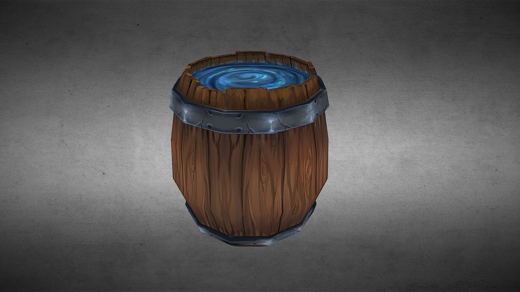 Hand Painted Barrel - 3D model by lost1990 [d79bf0b] - Sketchfab