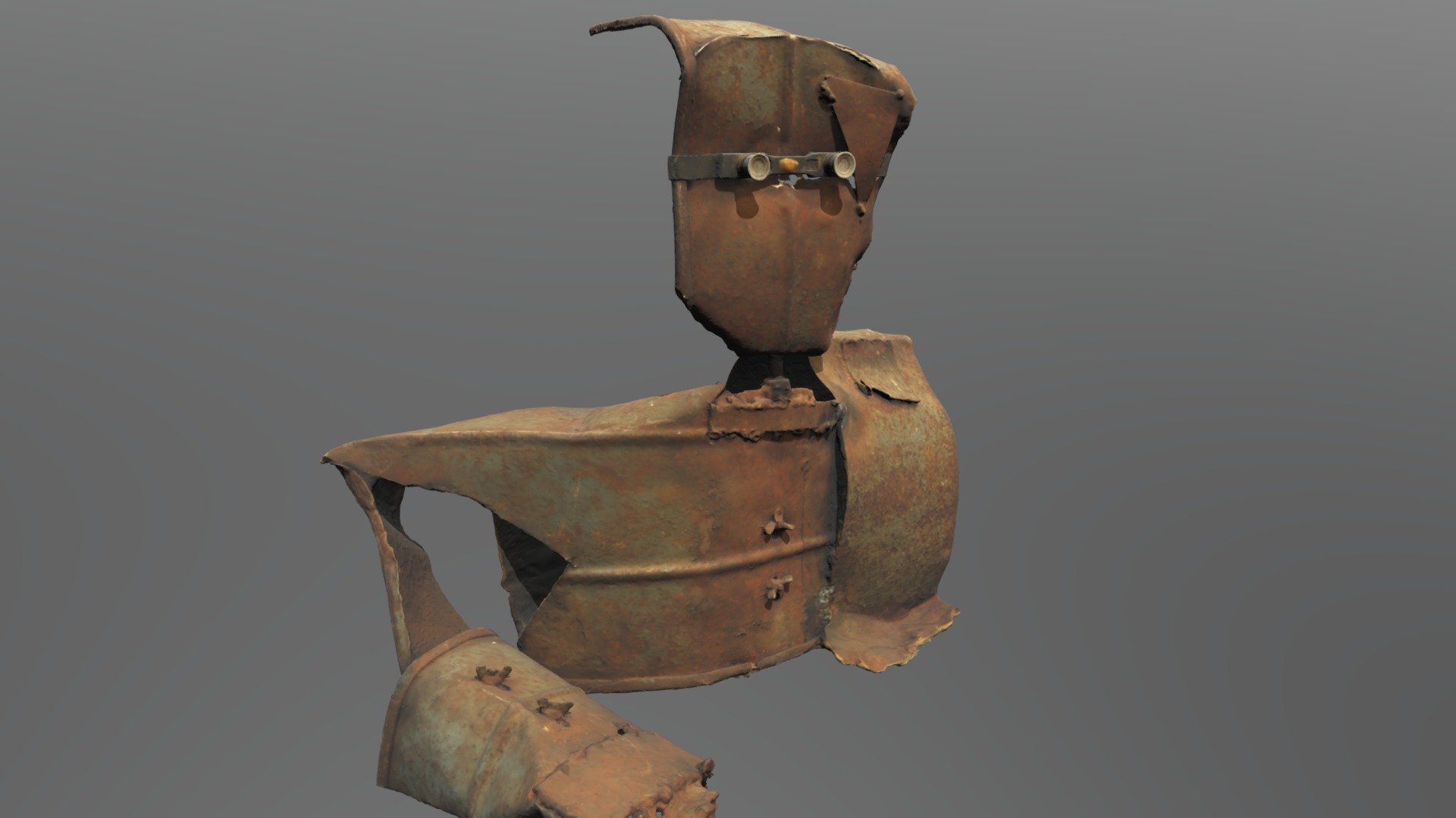 Horror Robot from metal trash 09-800k - Buy Royalty Free 3D model by ...