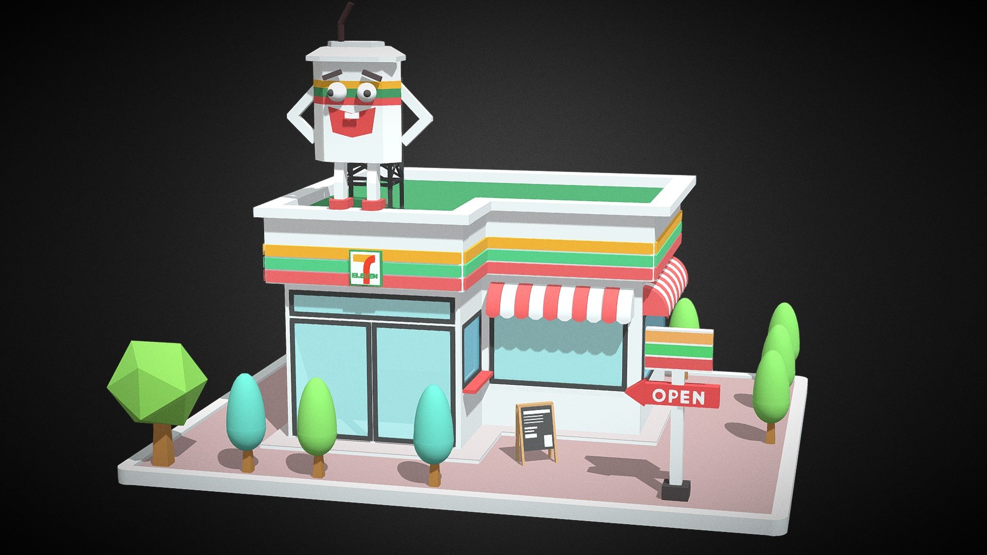7-ELEVEN - Download Free 3D model by 3d.xyz (@webuild) [d79cf1f ...