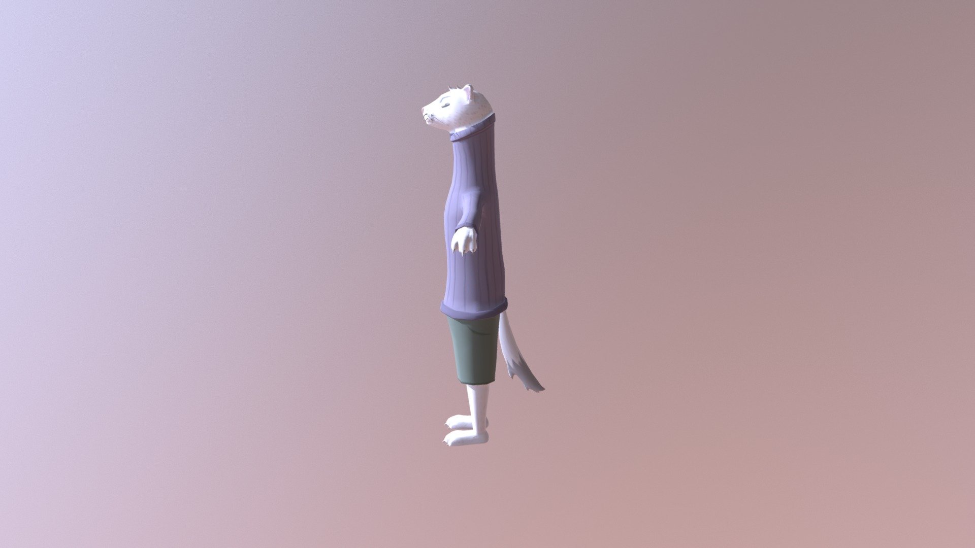 Stoat - 3D model by Mike Brooks (@Fish_in_a_Hat) [d7a327d] - Sketchfab