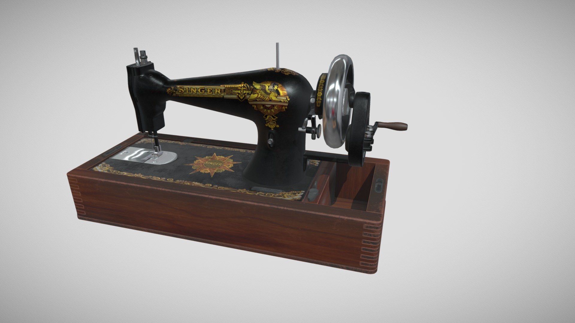 sewing machine - 3D model by dilbaghs42 [d7a35d2] - Sketchfab