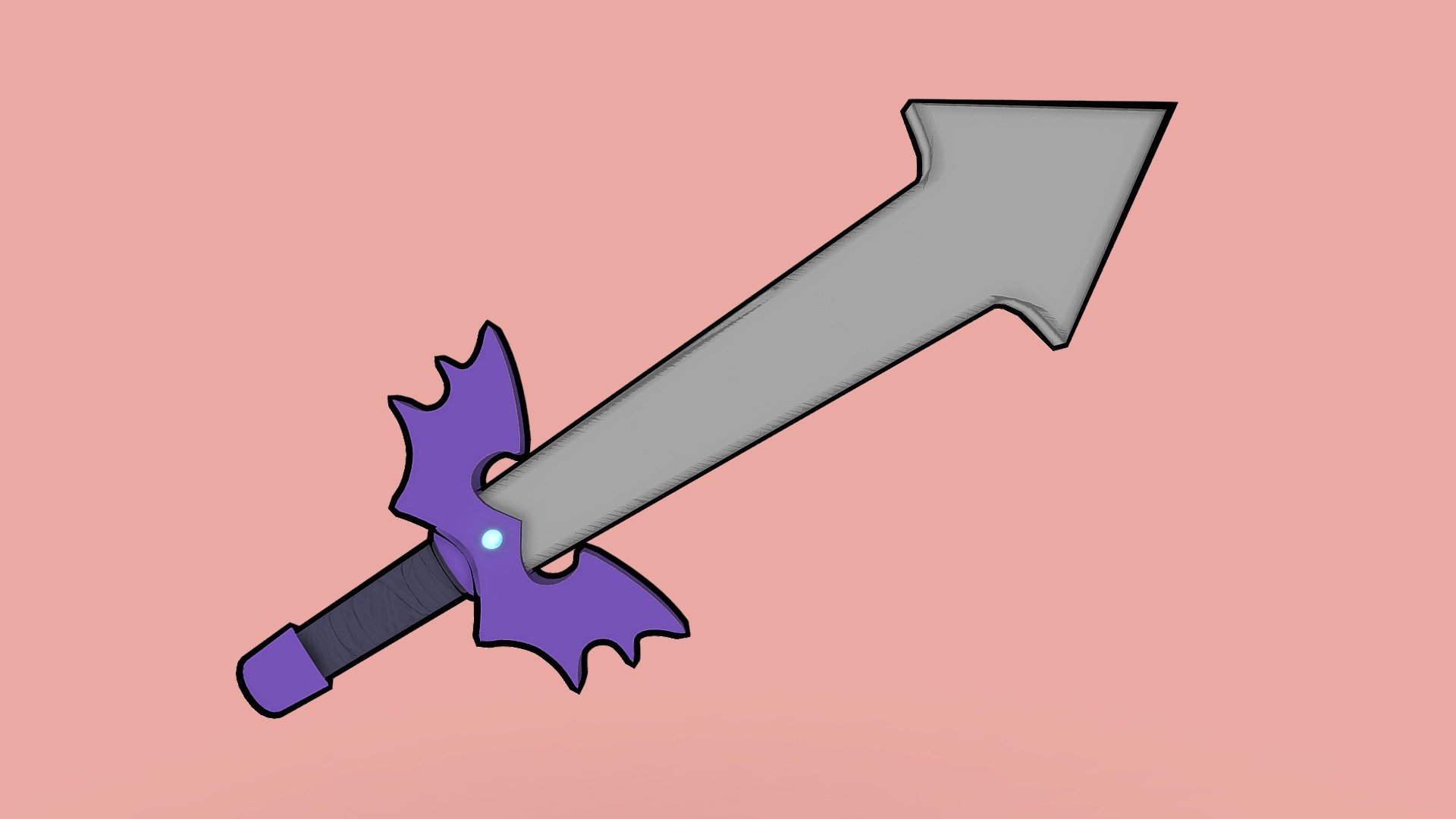 Cel shaded sword - 3D model by Alisha (@AlishaBegum) [d7a5baf] - Sketchfab