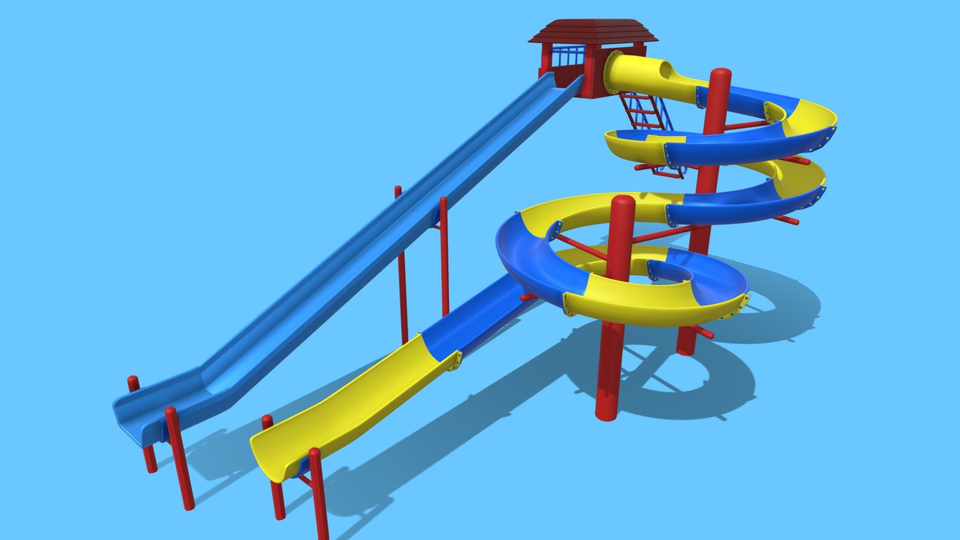 water Slider - Buy Royalty Free 3D model by ostrich (@gohean33 ...