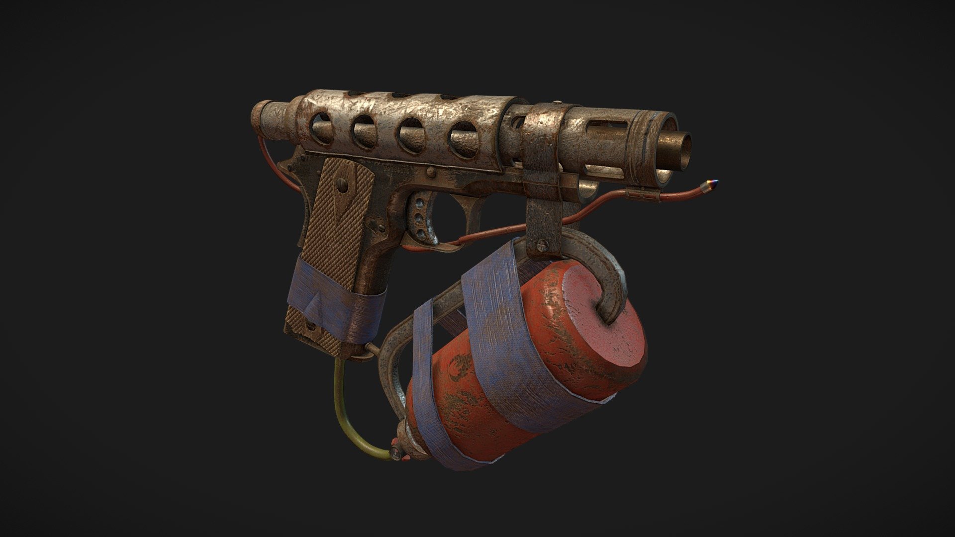 Compact Flamethrower - DAE GAP Retake - 3D model by Trygve Dedecker ...