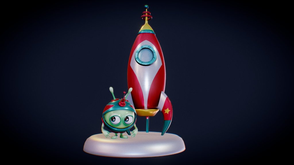 Little Alien - 3D model by Mayleemouse. [d7a6e3d] - Sketchfab