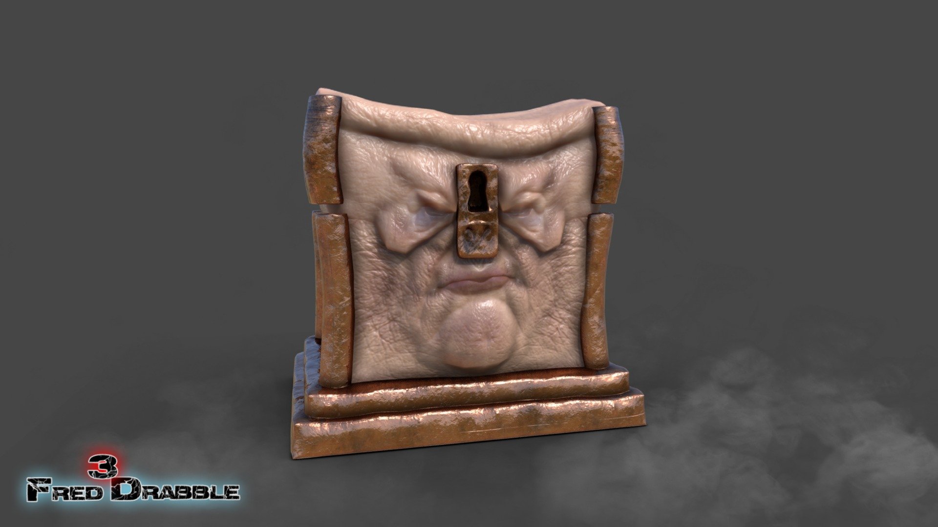 Creepy Treasure Chest - Download Free 3D model by Fred Drabble ...