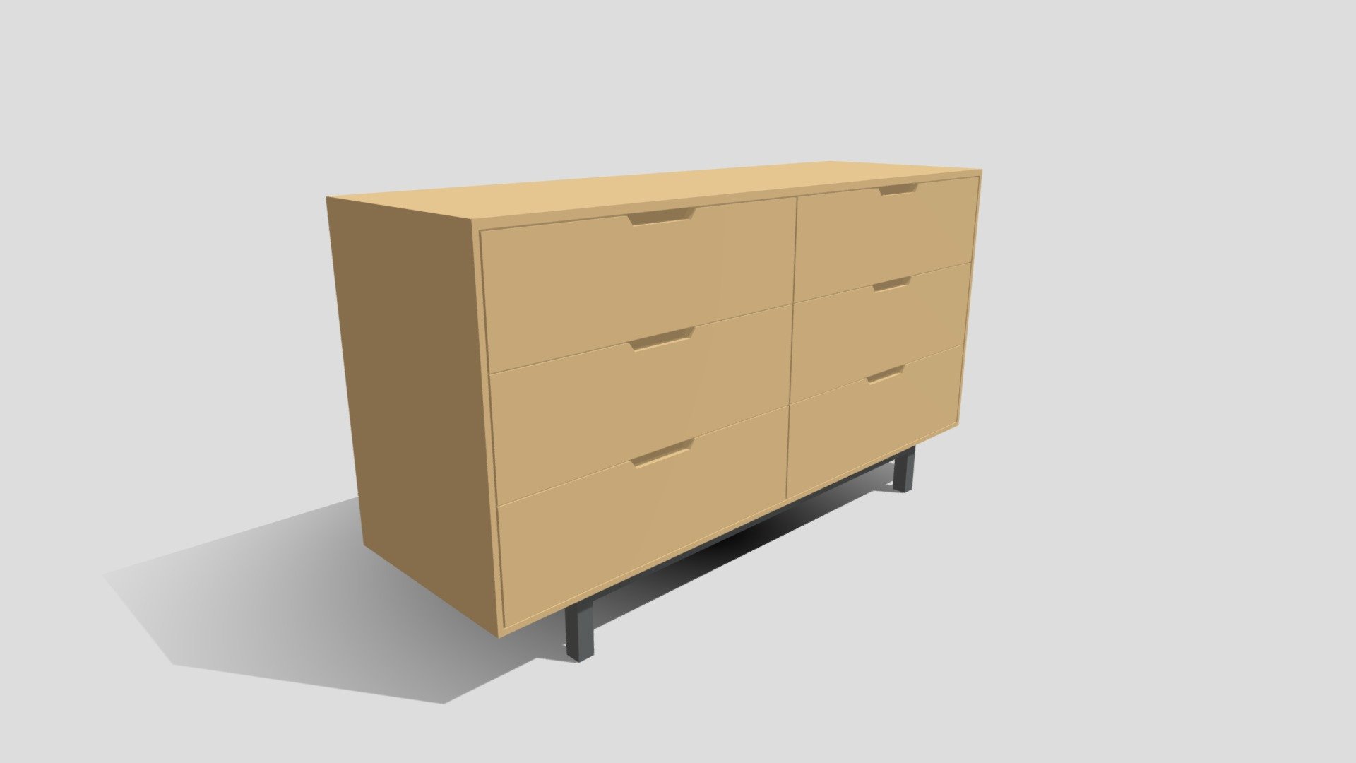 Low Poly Drawer #3 - Download Free 3D model by JustBlender [d7a7f59 ...