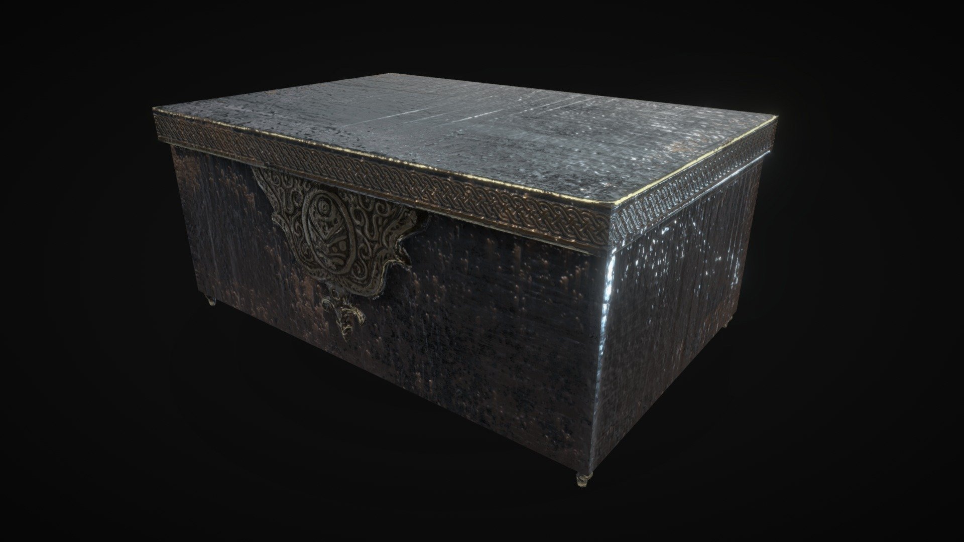 Old metal chest - Buy Royalty Free 3D model by asfodelo [d7a951a ...