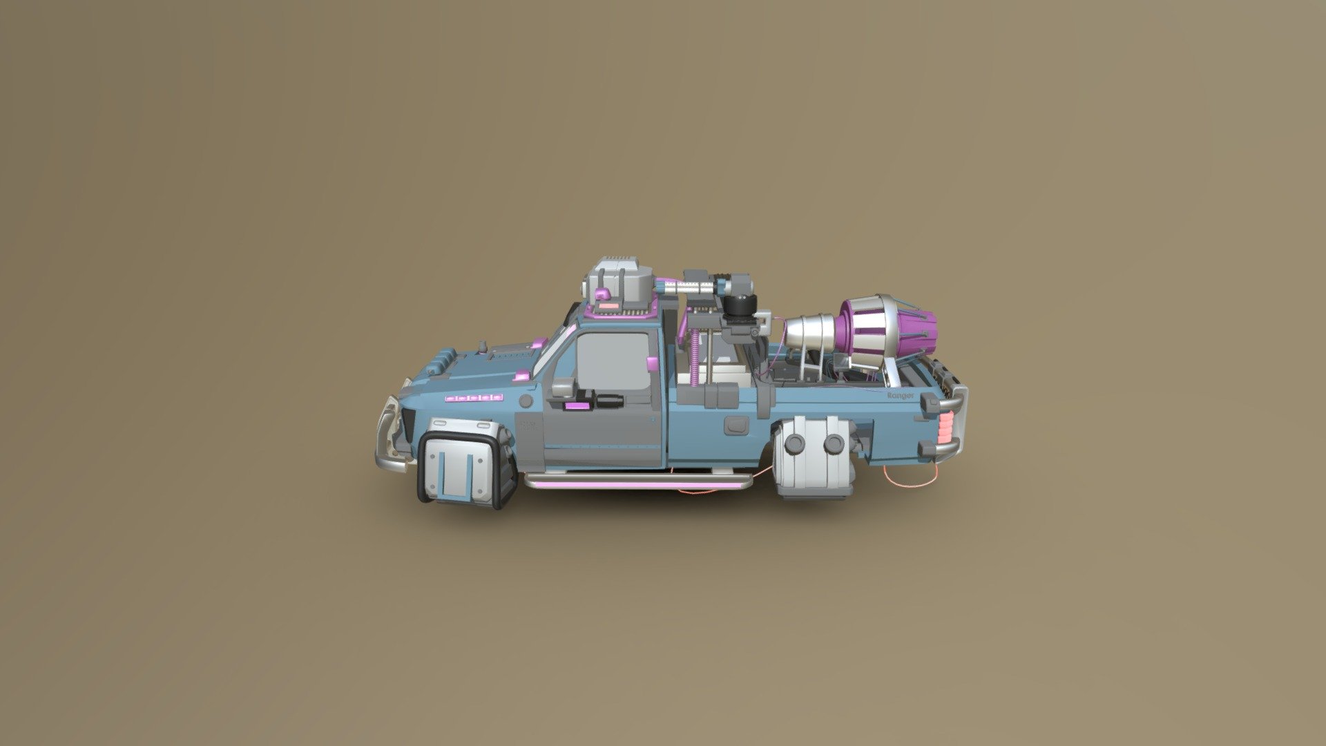 Cyberpunk car - 3D model by sdafk (@sdafk6821) [d7a9e48] - Sketchfab