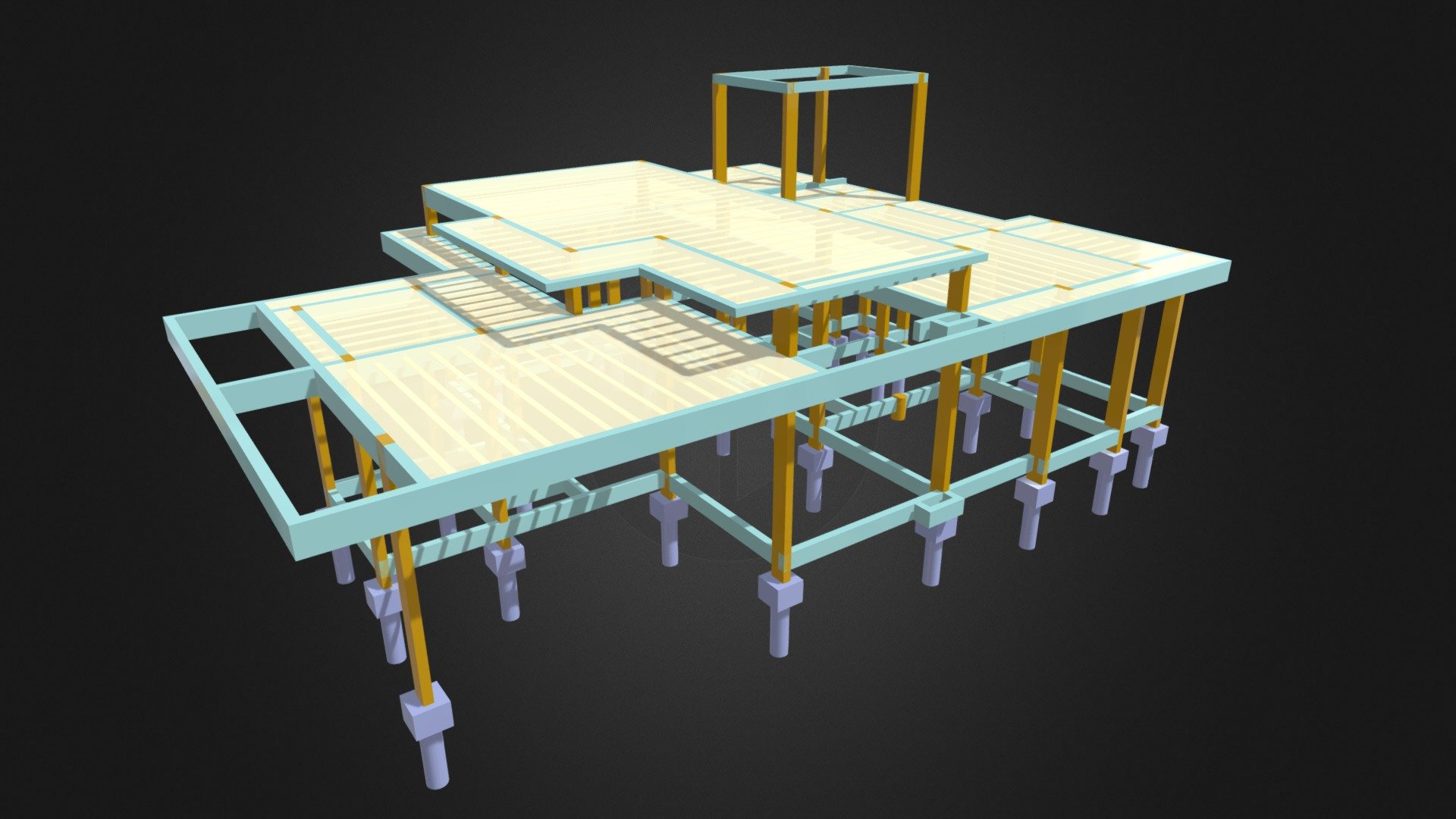 ESTRUTURAL ROSE E PRI - 3D model by r3engenhariafoz [d7aa345] - Sketchfab