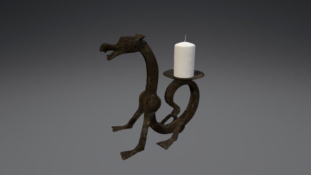 Dragon Candlestick - 3D model by turnado [d7ae45e] - Sketchfab