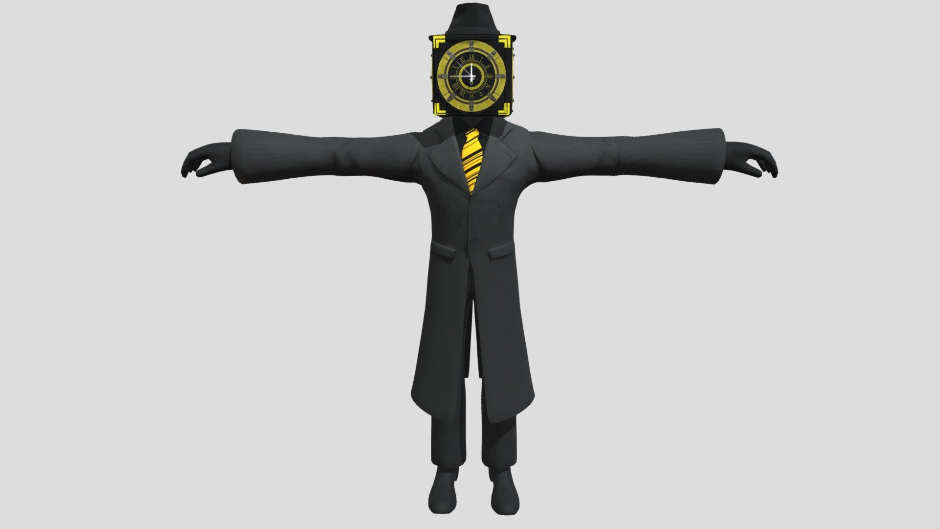 Accurate Large Clockman - 3D model by Missingno21 [d7b2397] - Sketchfab