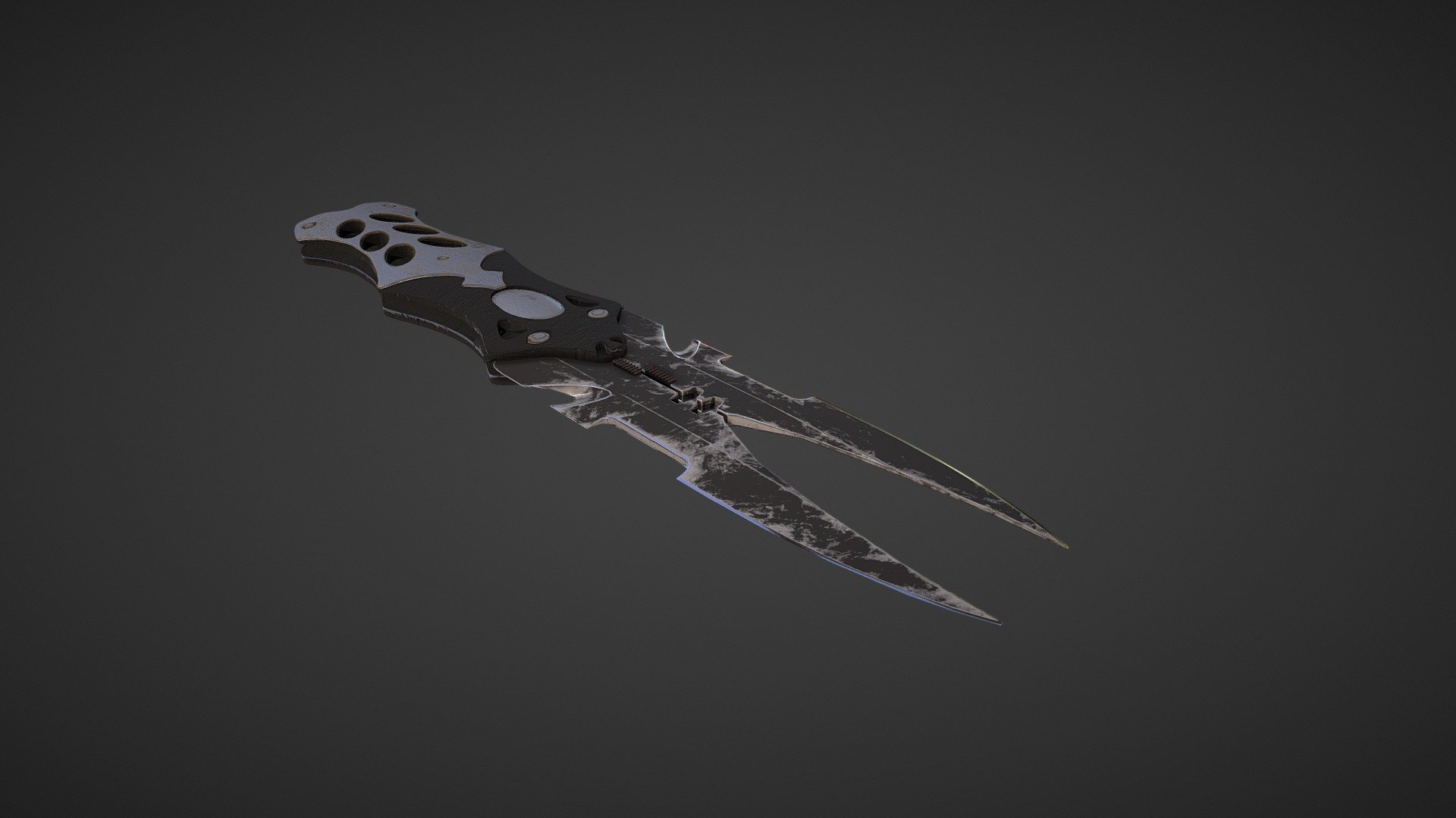 Dual Blade - 3D model by CesarLopezM [d7b2fd6] - Sketchfab
