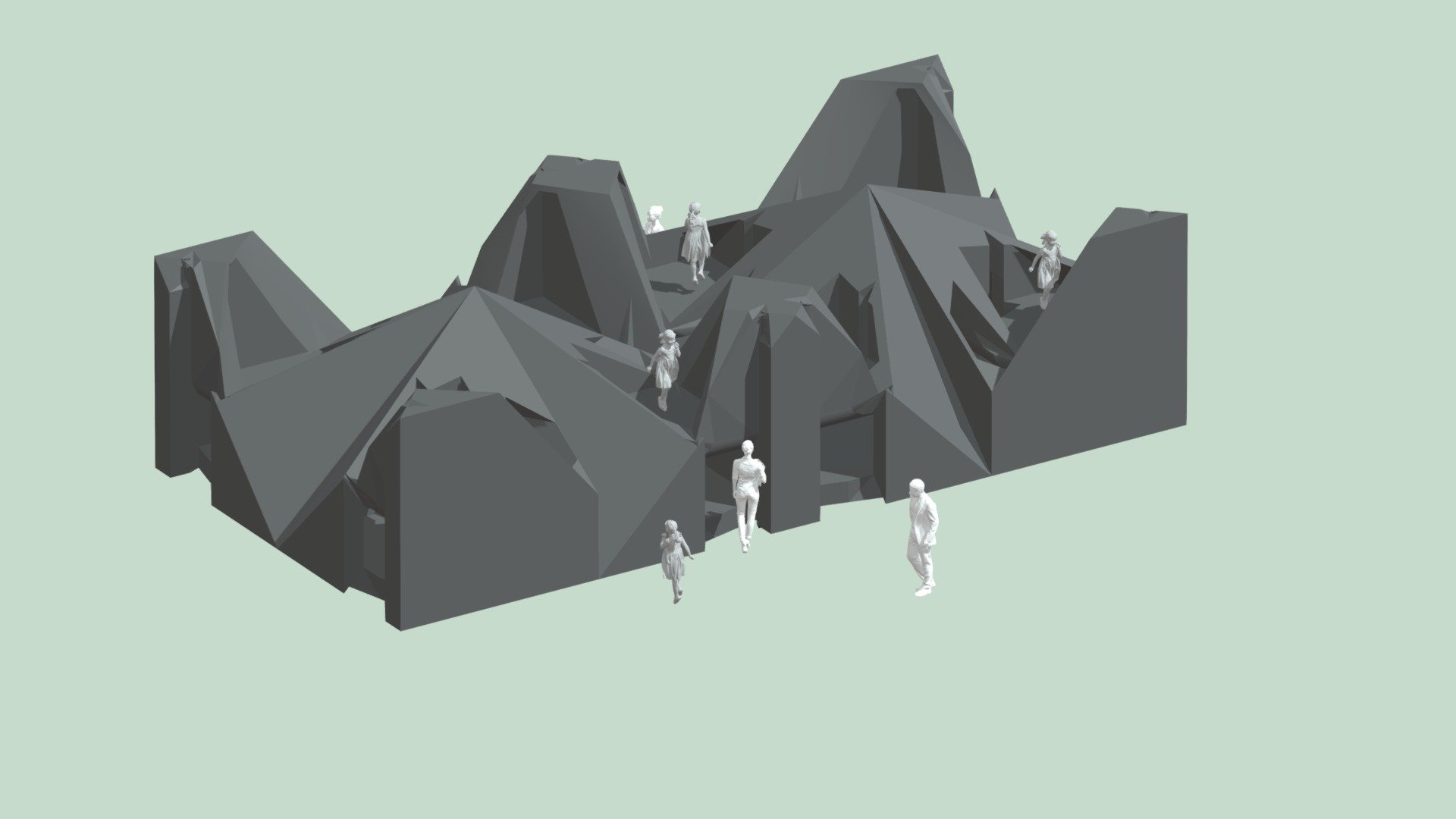 Socially Distant Playground - 3D model by justinammaturo [d7b3336 ...
