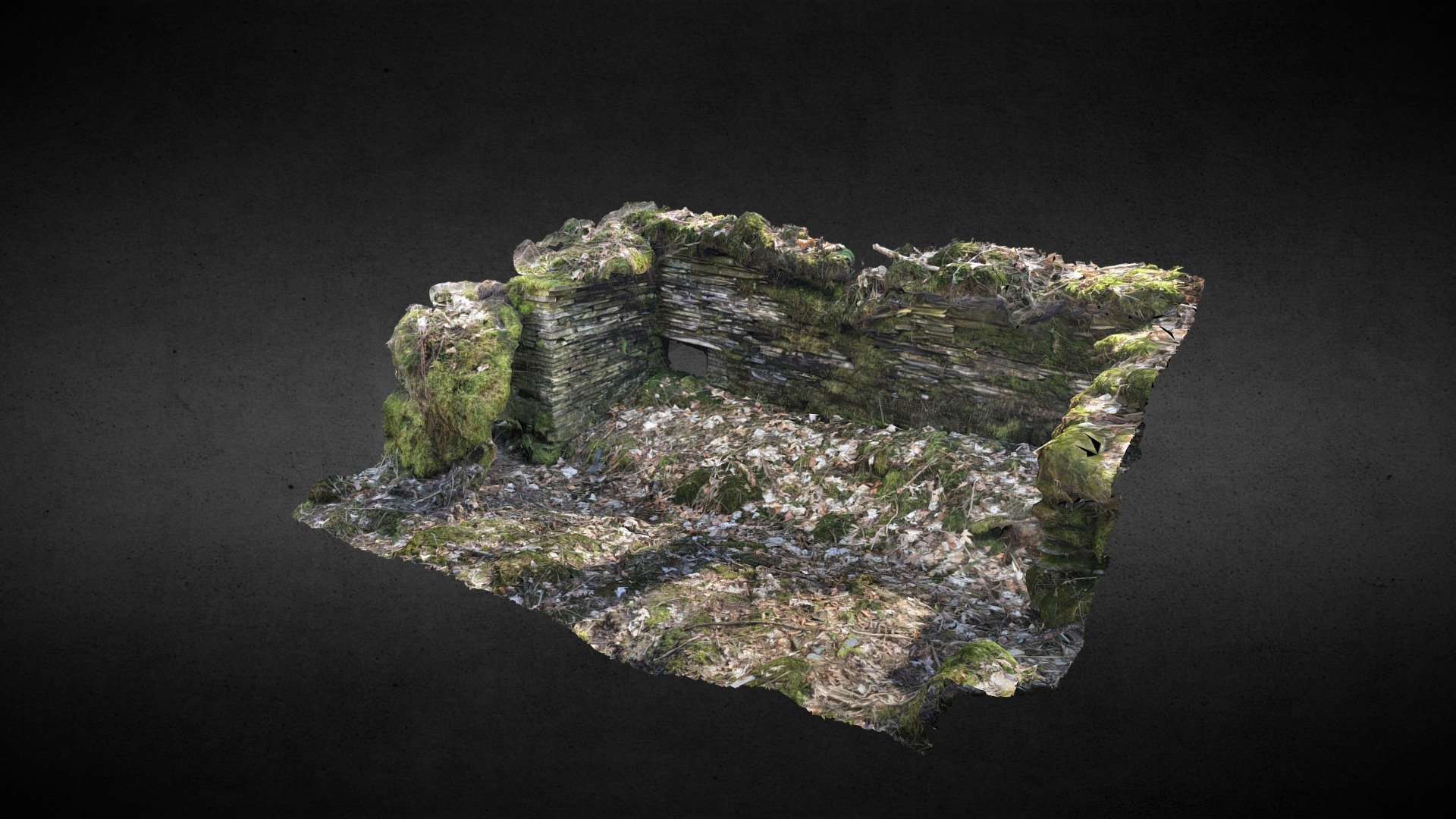 Wall of stacked slate - 3D model by TPH - Johan Wouters (@tph) [d7b763f ...
