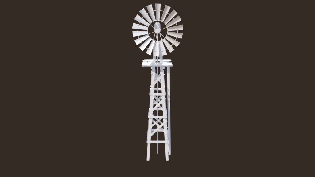 Wild West Windmill - 3D model by JoshuaKnipstein [d7b858d] - Sketchfab