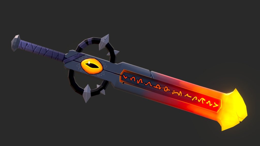 Hell Sword - 3D model by kabazu [d7b9409] - Sketchfab