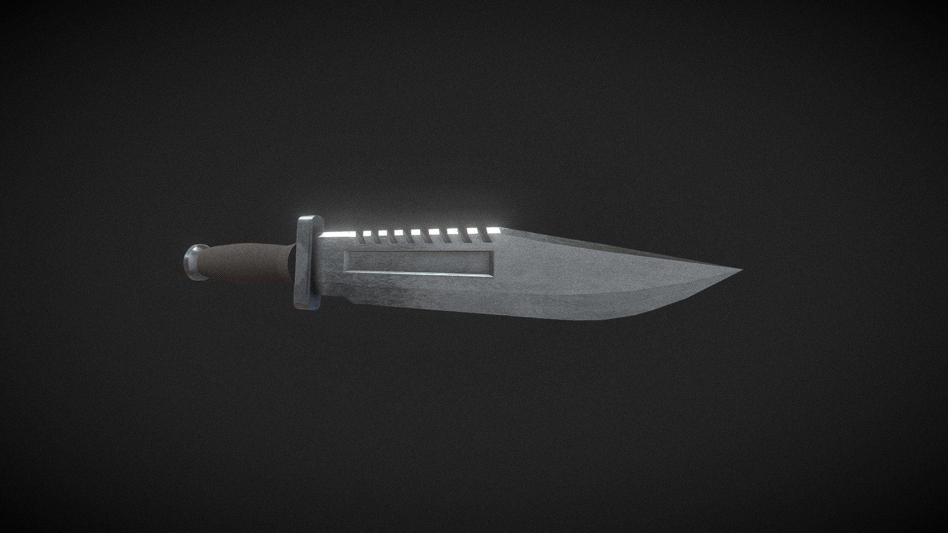 Weathered Survival Knife - 3D model by Tabi The Artist (@tayyab2012 ...