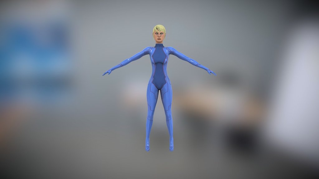 Samus Zero Suit - 3D model by fidelopez [d7c0092] - Sketchfab