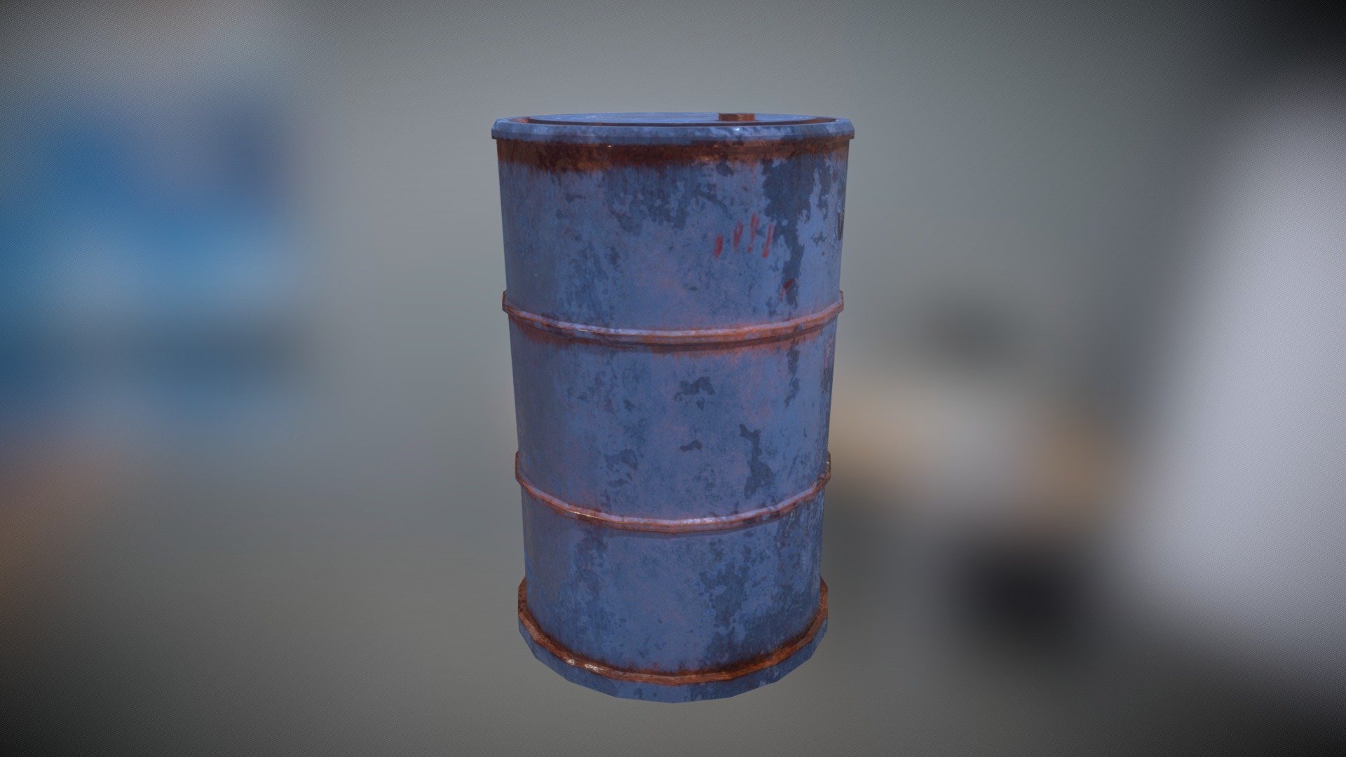 Baril_ Metal_kawaii - 3D model by gmouton [d7c0925] - Sketchfab