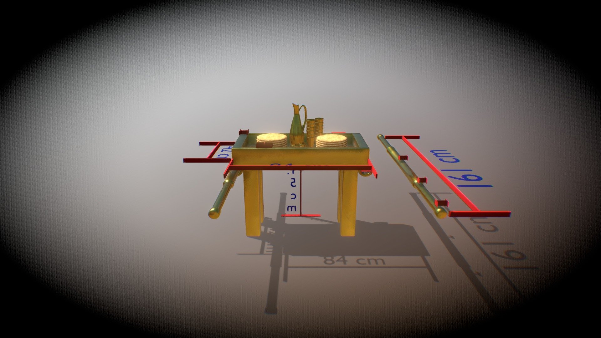 Showbread Table - 3D model by Emunah3D (@Ockert.N..Coetzer) [d7c15bb ...