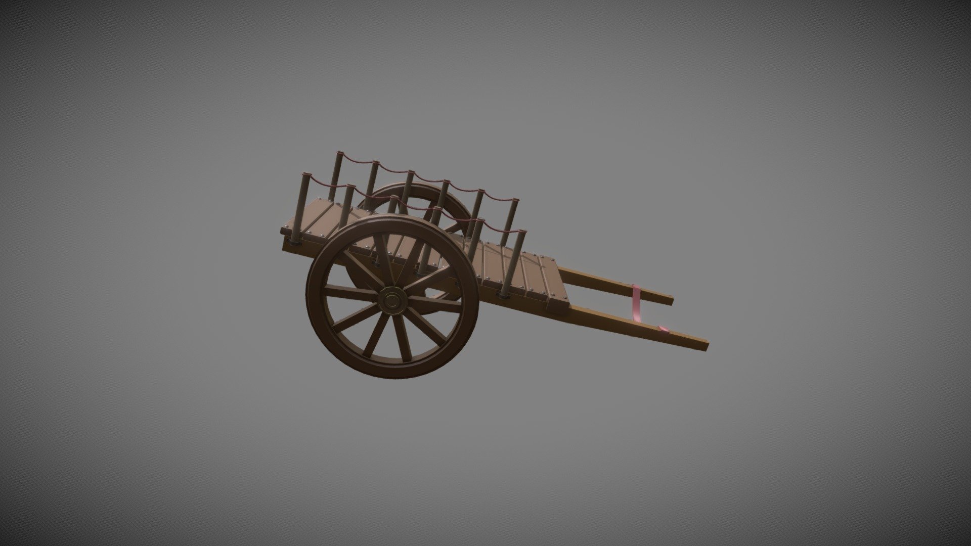 cart low poly - 3D model by knowki [d7c2283] - Sketchfab