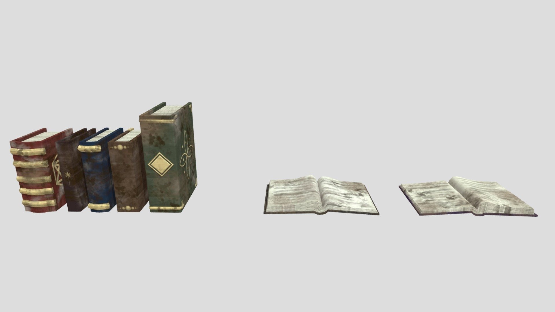 Books V3 - Download Free 3D model by NicoleT.13Art (@Nicole_13 ...