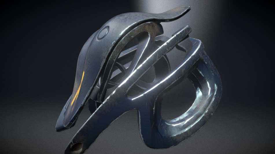 Alien Helmet - 3D model by derekbyte [d7c6819] - Sketchfab
