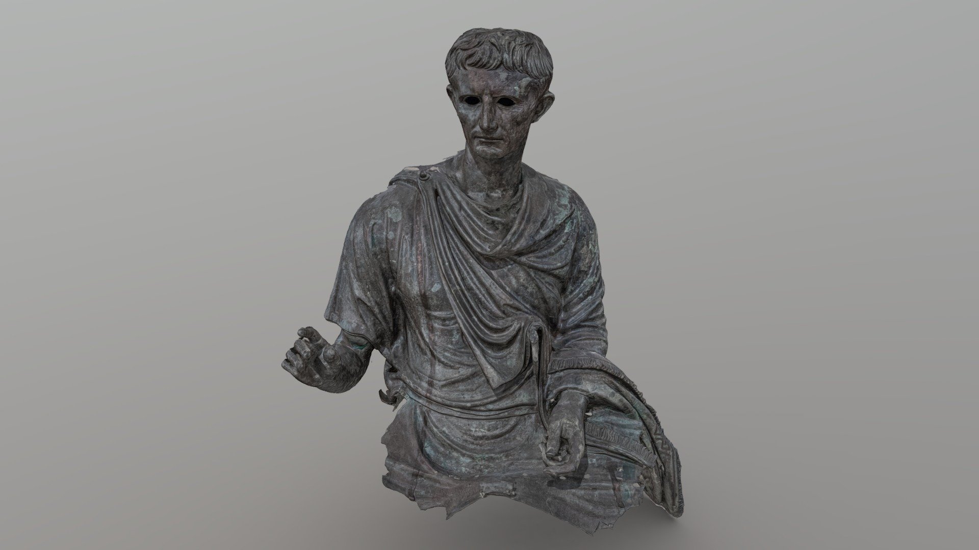 Statue of the Emperor Augustus - photogrammetry - Buy Royalty Free 3D ...