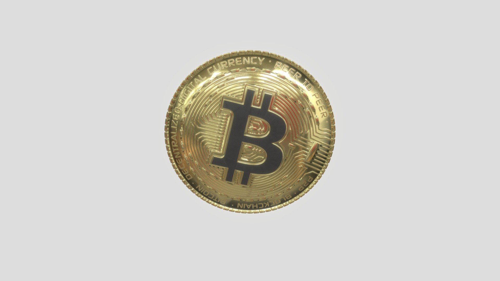 bitcoin (low_poly, game_ready) - 3D model by makarjan.jurik4 [d7c87b2 ...