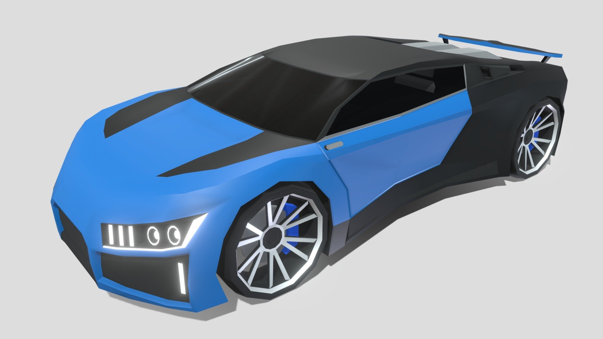 Low Poly Super Car 10 - Buy Royalty Free 3D model by SharkyStudios ...