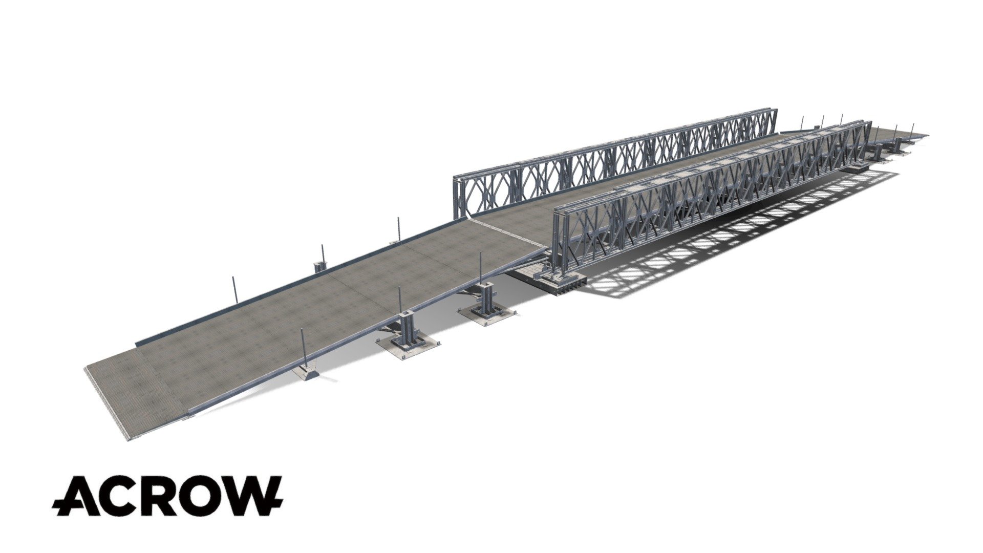 Mabey Logistic Support Bridge - 3D model by ©Acrow. All rights reserved ...