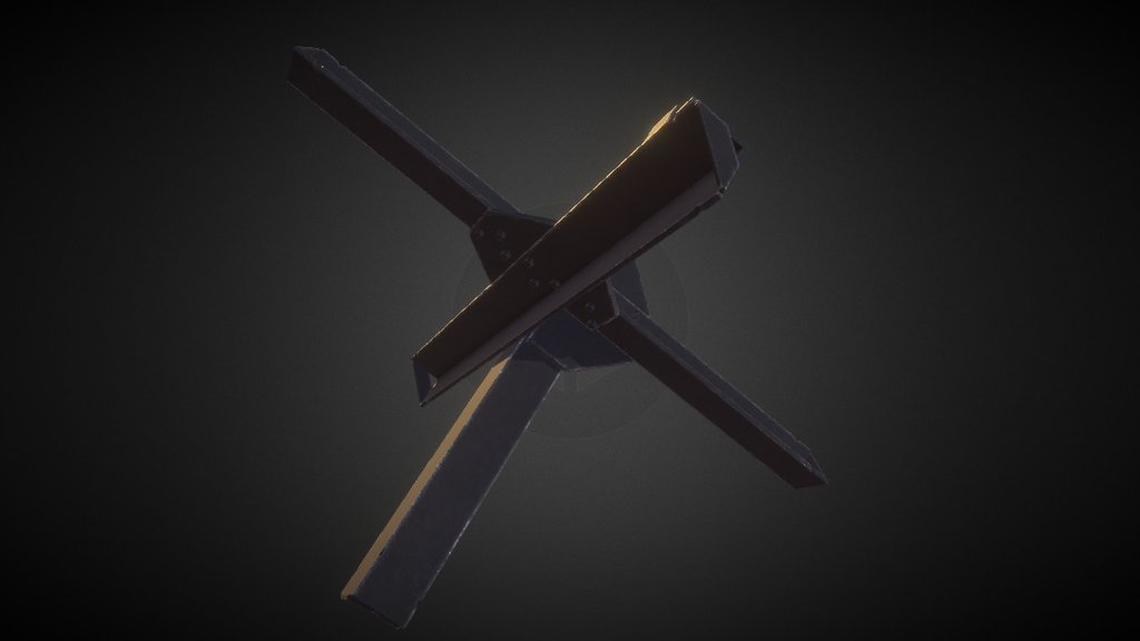 Steel Hedgehog (Tank Trap) - 3D model by P1NGA [d7cebf2] - Sketchfab