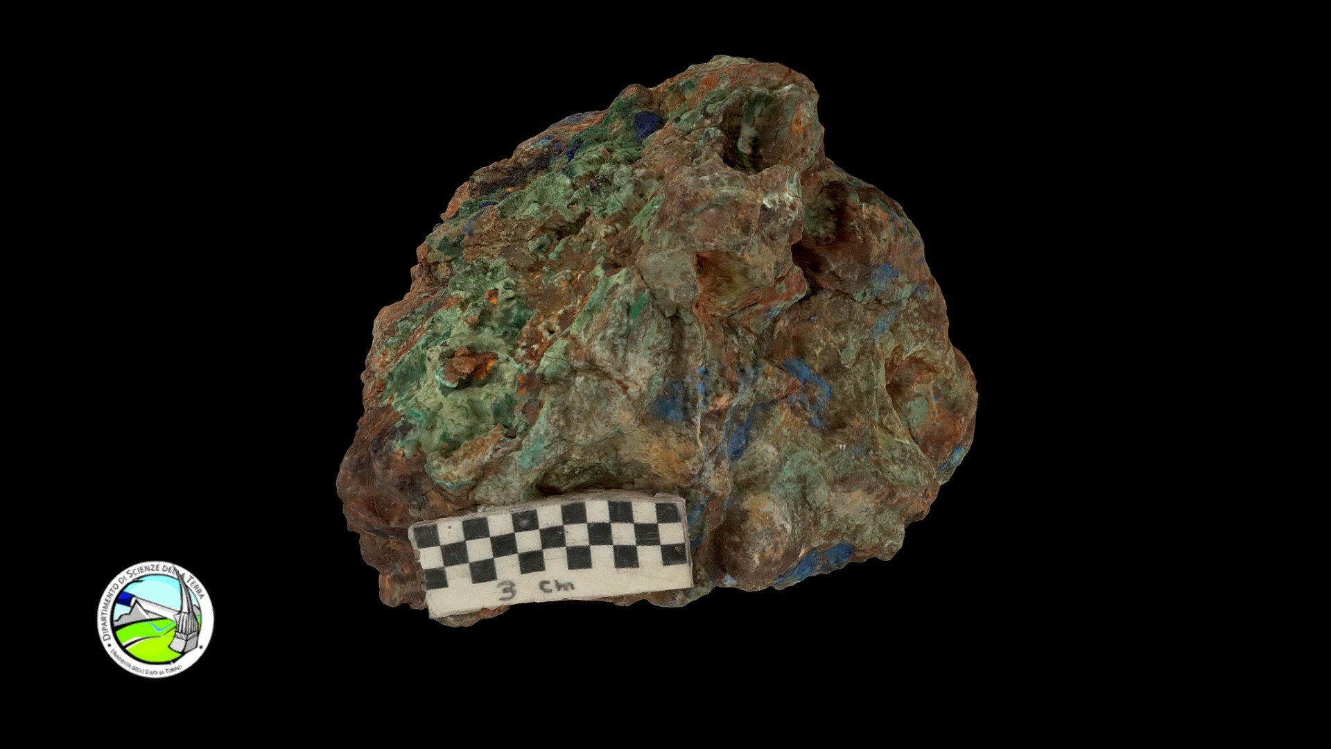 SU_02 - Mineralizzazione a azzurrite e malachite - 3D model by ...