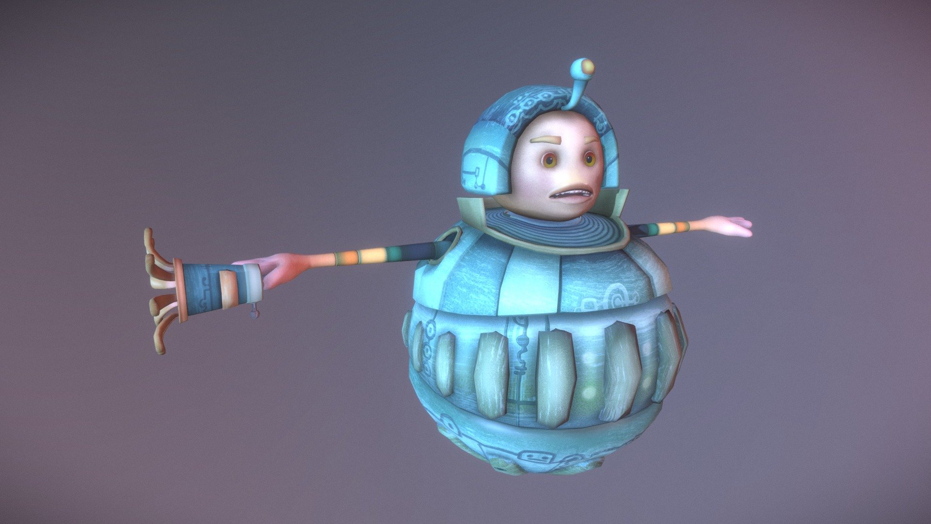 Rubber Robot - 3D model by tanyadamovych [d7d1da0] - Sketchfab