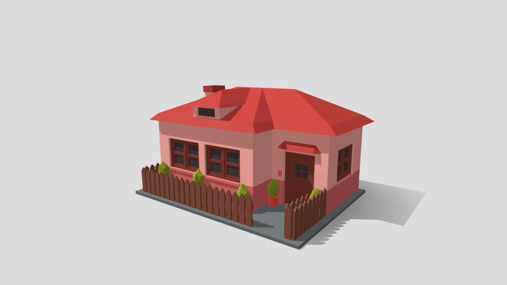 Low poly house 3 - Download Free 3D model by assetfactory [d7d42b5 ...