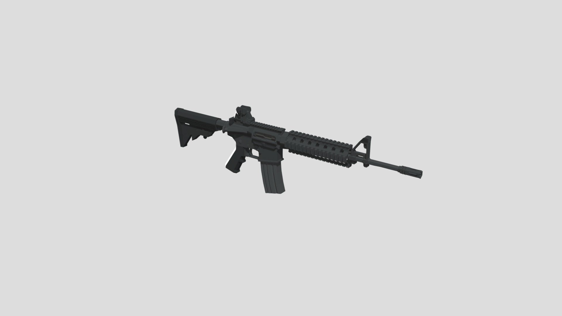 Low-poly-m4a1 - Download Free 3D model by Milke D (@notyou15840443) [d7d5240] - Sketchfab