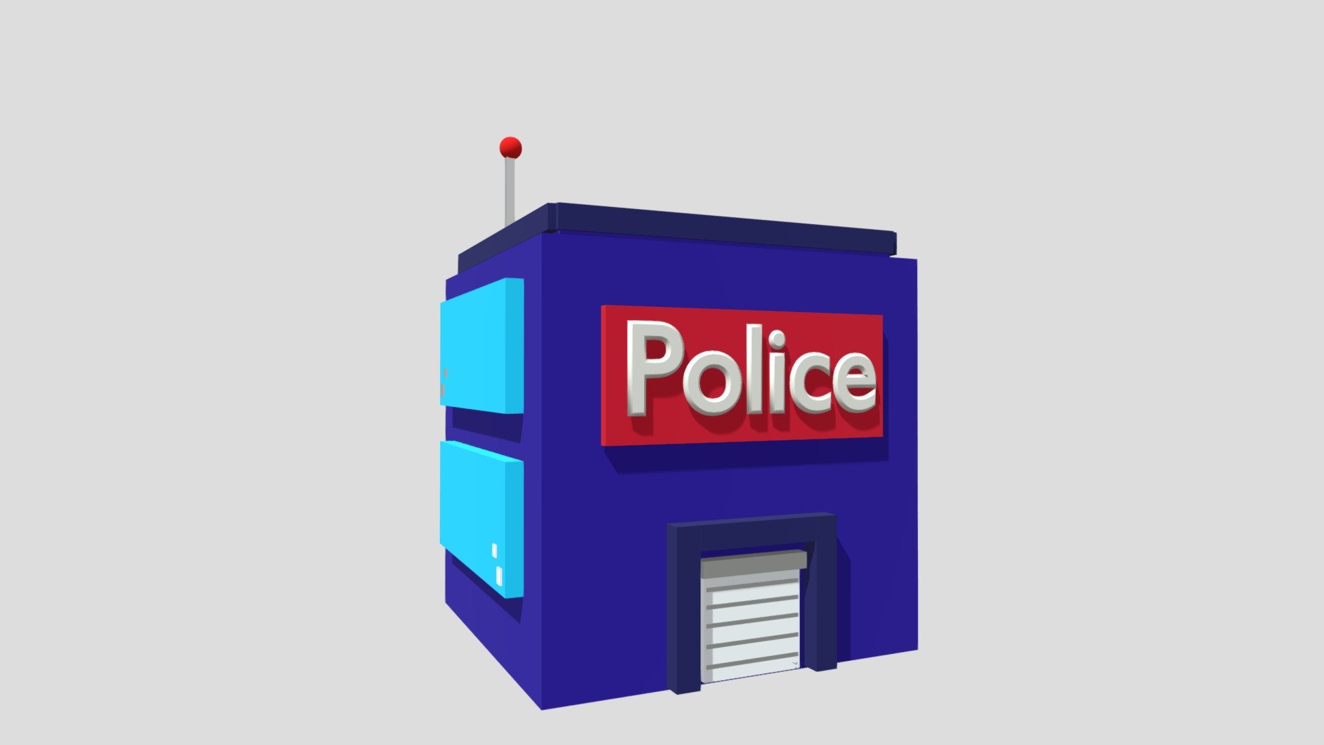 Low poly police station - Download Free 3D model by randomModelsMan ...