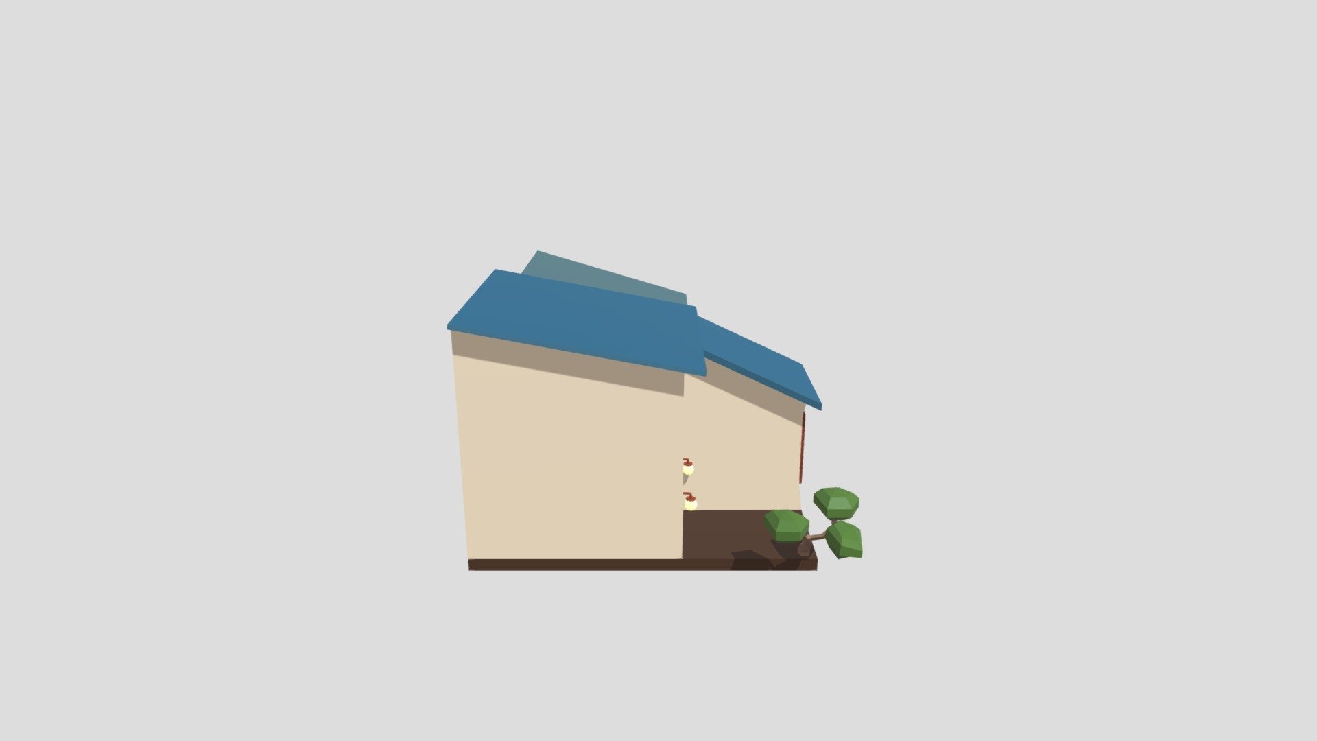 Japanese low poly house traditional - Download Free 3D model by ...