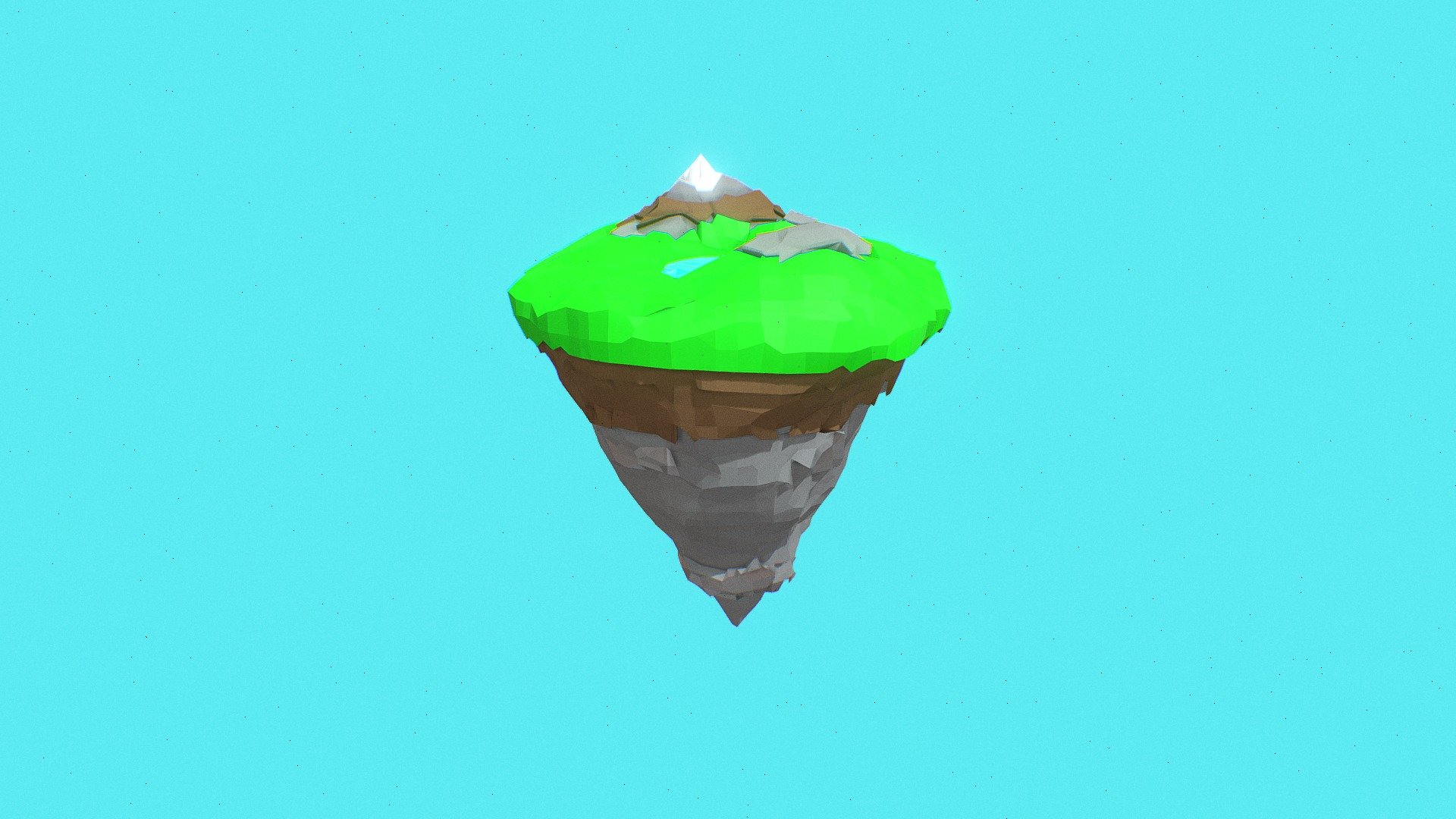 Low Poly Floating Island - Download Free 3D model by camerondymott ...