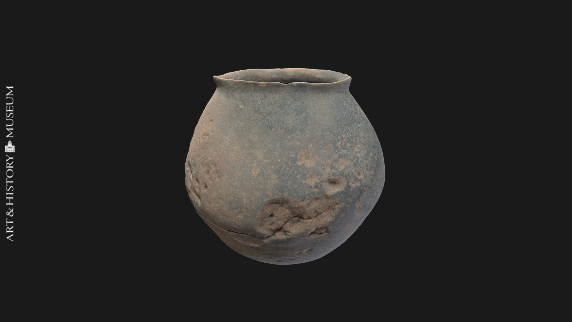 Egg-shaped pot with small opening & flaring rim - Download Free 3D ...