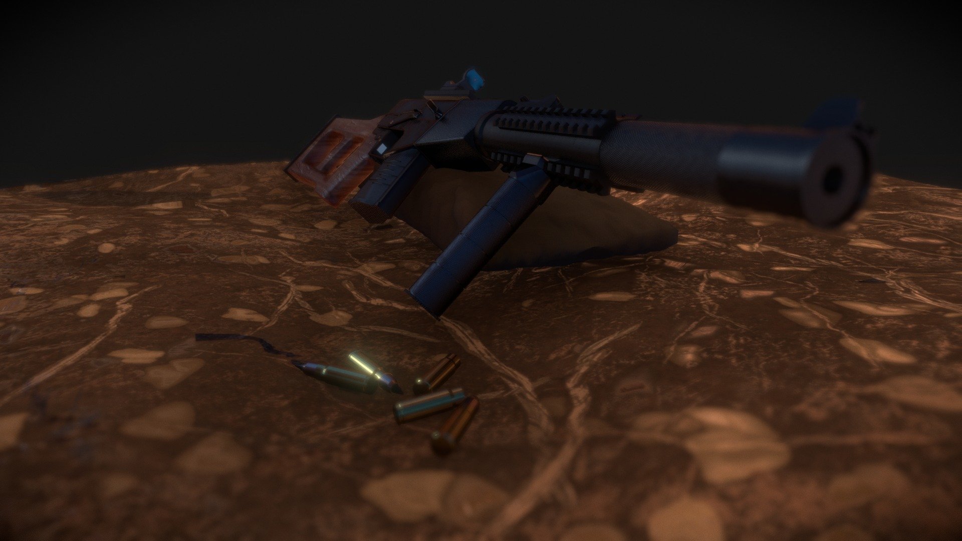 Vss Vintorez. 9x39 mm. Marksman rifle. - Download Free 3D model by Aid ...