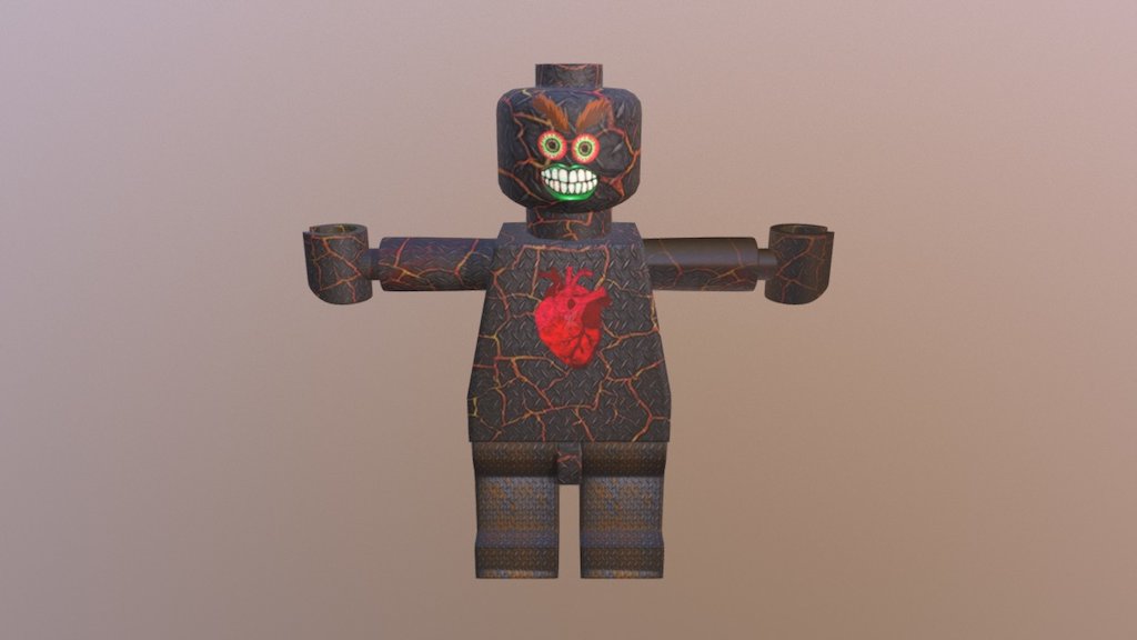 Lego Lava - 3D model by macaapeve [d7dca99] - Sketchfab