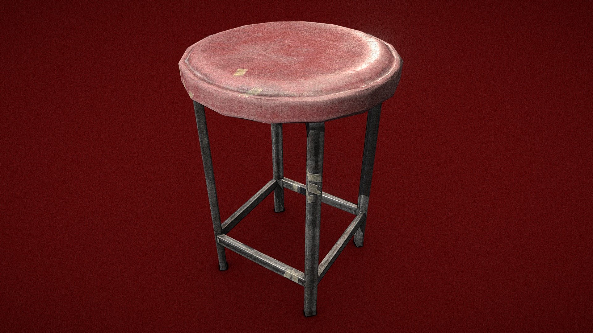 Metal Bar Stool(2K) - Download Free 3D model by Minh Nguyen (@Minh ...