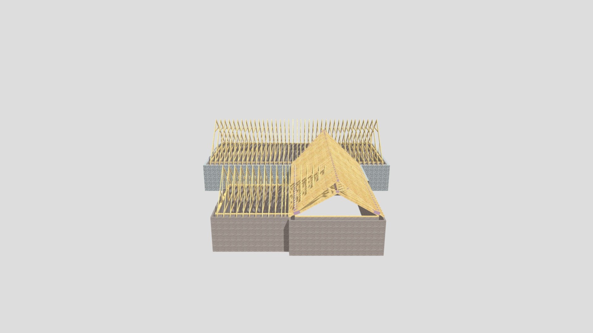 K Kelly House Truss Roof - Download Free 3D model by Dermf [d7dfab8 ...