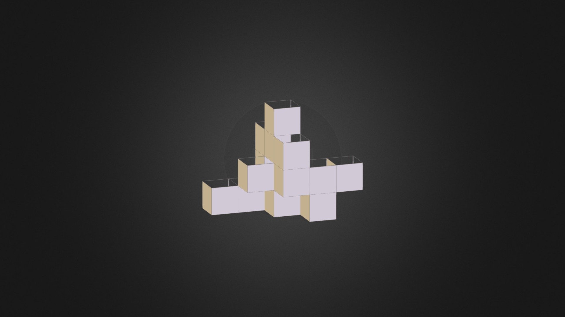 Floating Cube Qbank Figure M 3d Model By Dat Bootcamp Datbootcamp