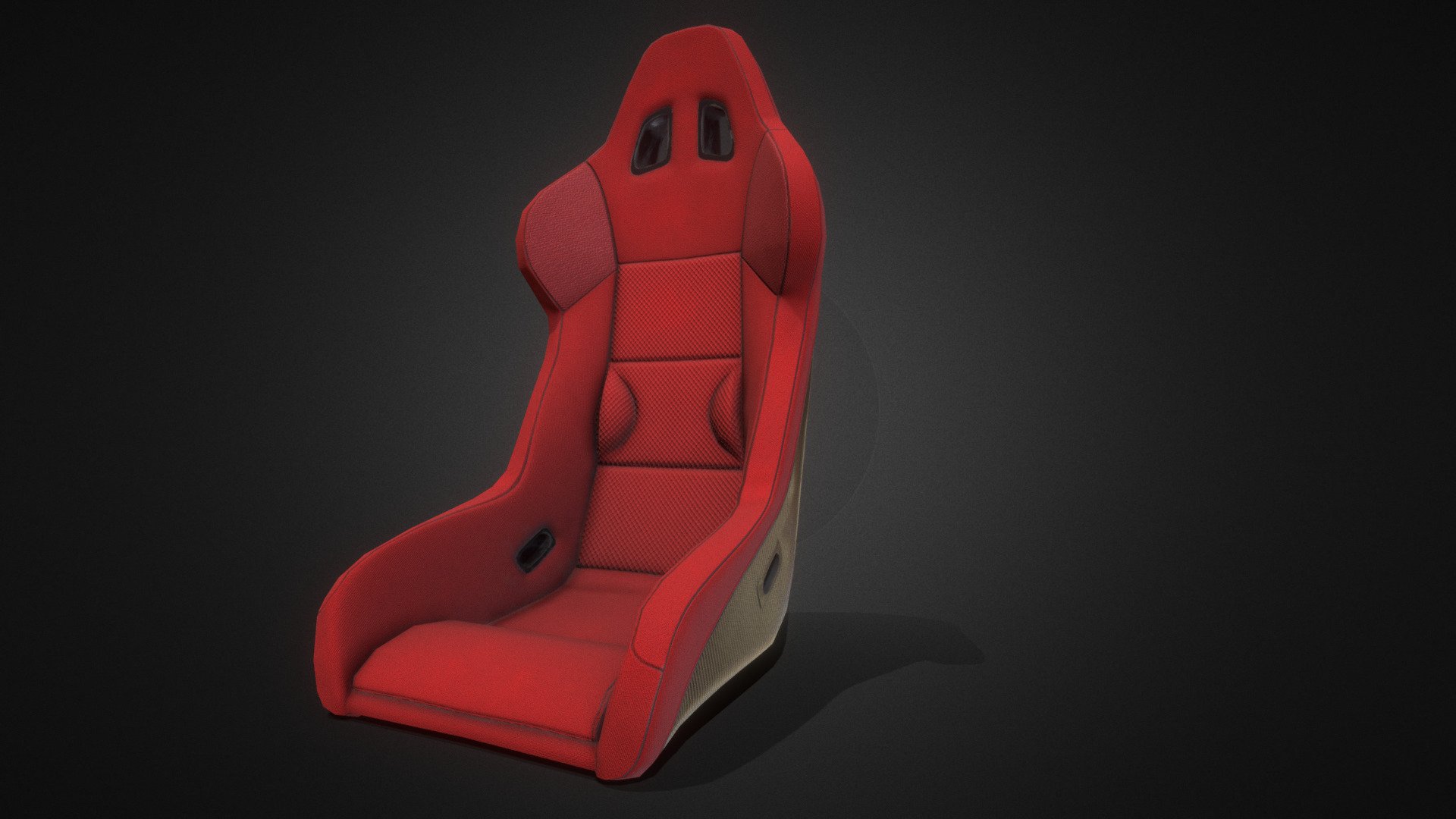 Low Poly Generic Race Seat - 3D model by kurojishi [d7e3026] - Sketchfab